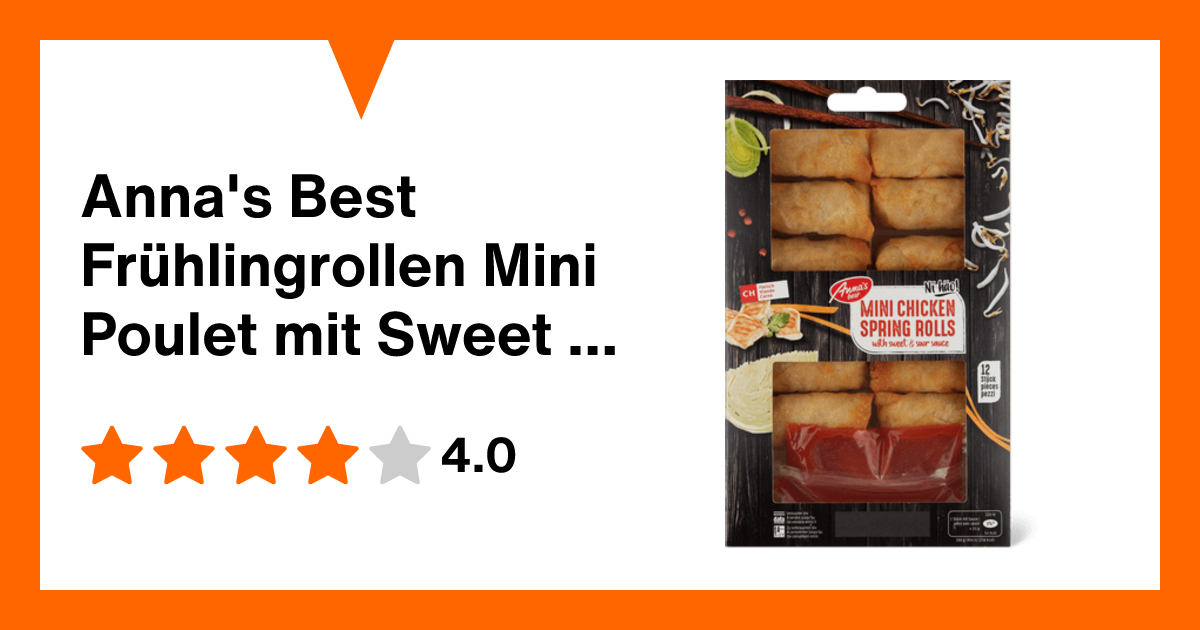 Anna's Best Mini Chicken Spring Rolls | Migros Migipedia