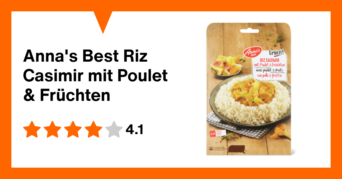 Anna's Best Riz Casimir mit Poulet & Früchten | Migros Migipedia