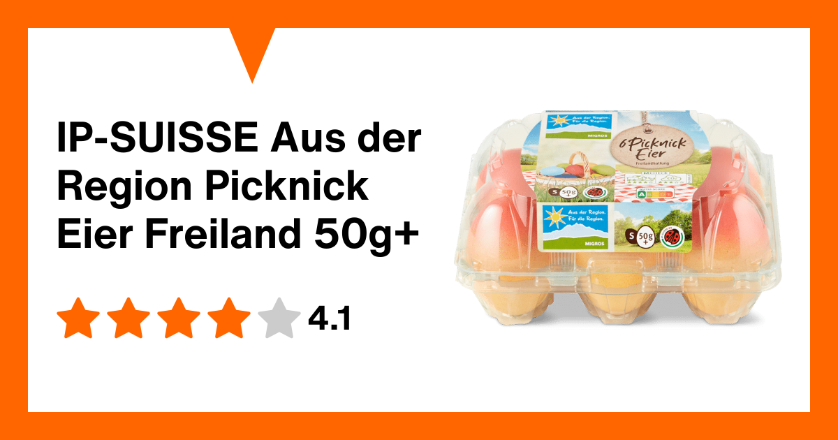 Aus der Region Picknick Eier Freiland 50g+ | Migros Migipedia