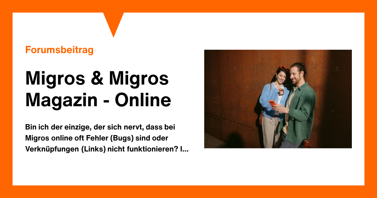 Migros & Migros Magazin - Online | Allgemein | Forum | Migros Migipedia