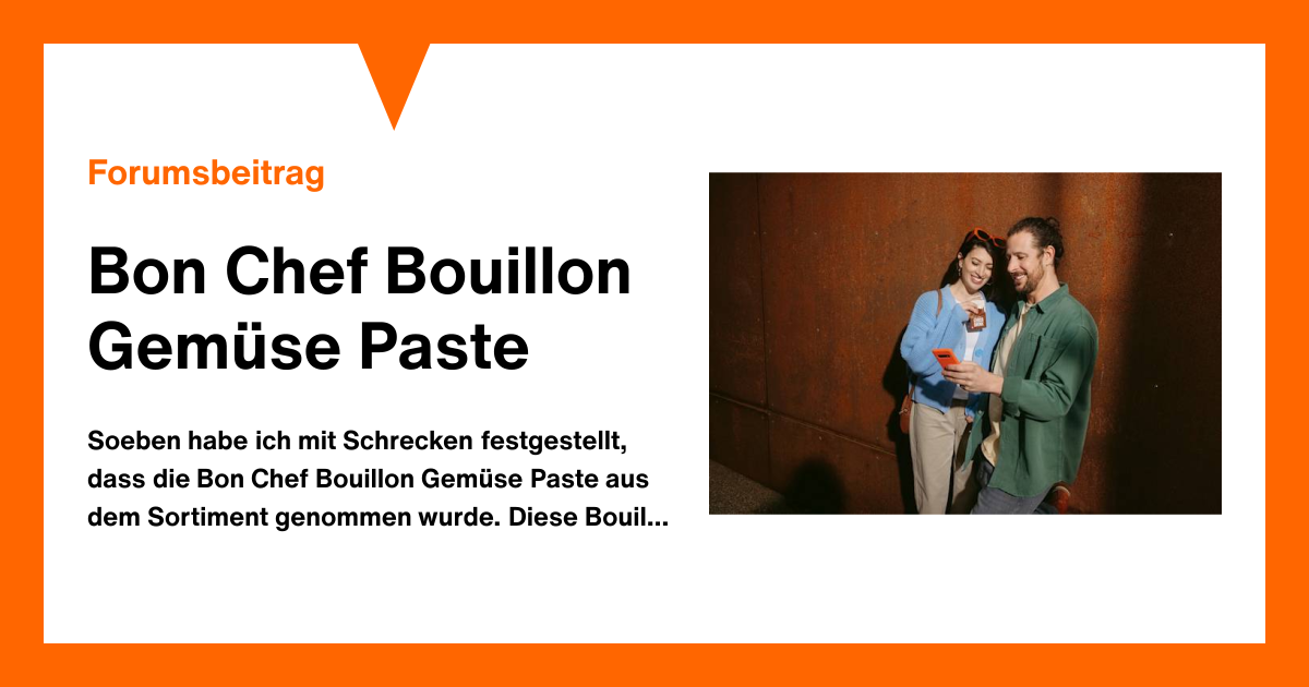 Bon Chef Bouillon Gemüse Paste | Produkte | Forum | Migros Migipedia