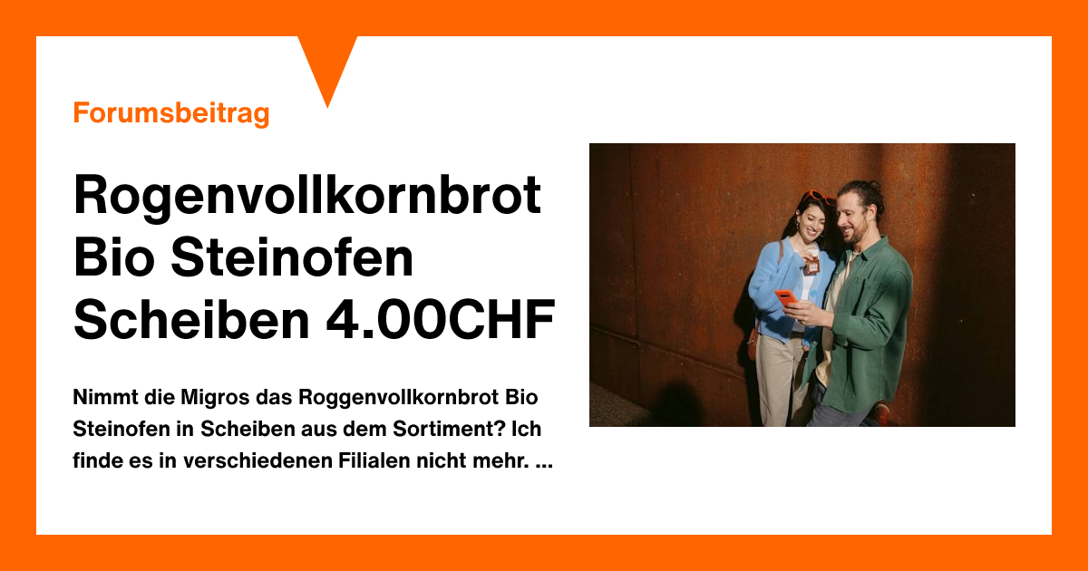 Rogenvollkornbrot Bio Steinofen Scheiben 4.00CHF | Produkte | Forum ...