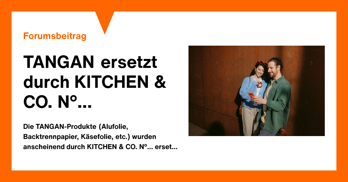 TANGAN ersetzt durch KITCHEN & CO. N°… | Produkte | Forum | Migros ...