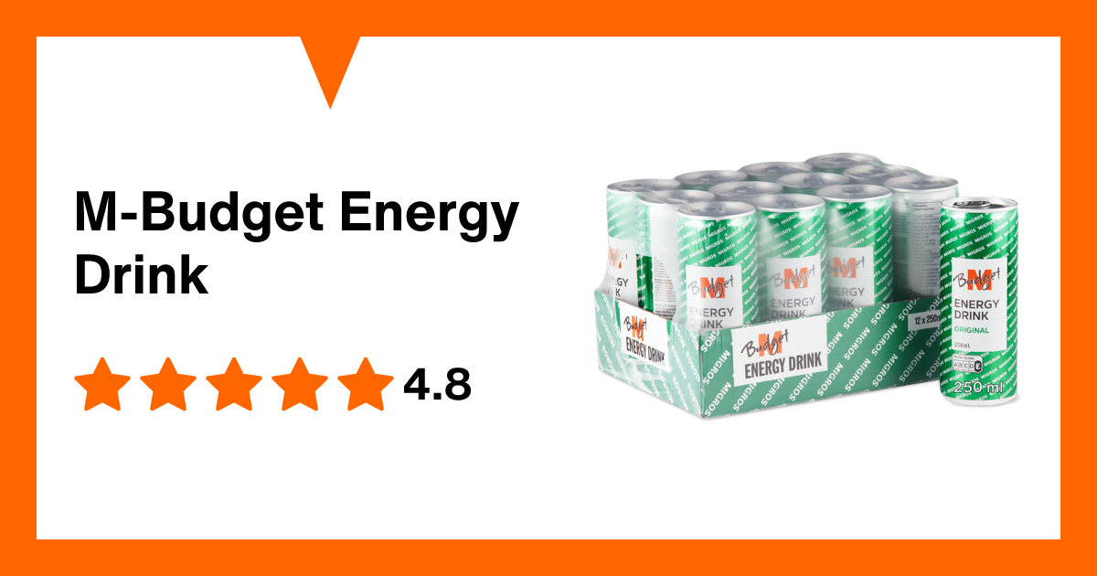 M-Budget Energy Drink | Migros Migipedia