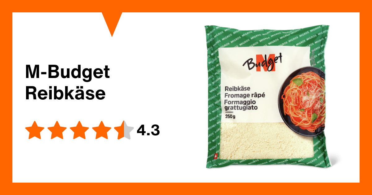 M-Budget Reibkäse | Migros Migipedia