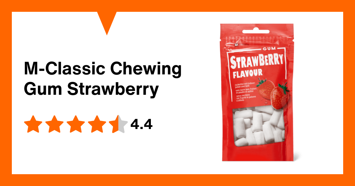 M-Classic Gum Strawberry Flavour | Migros Migipedia