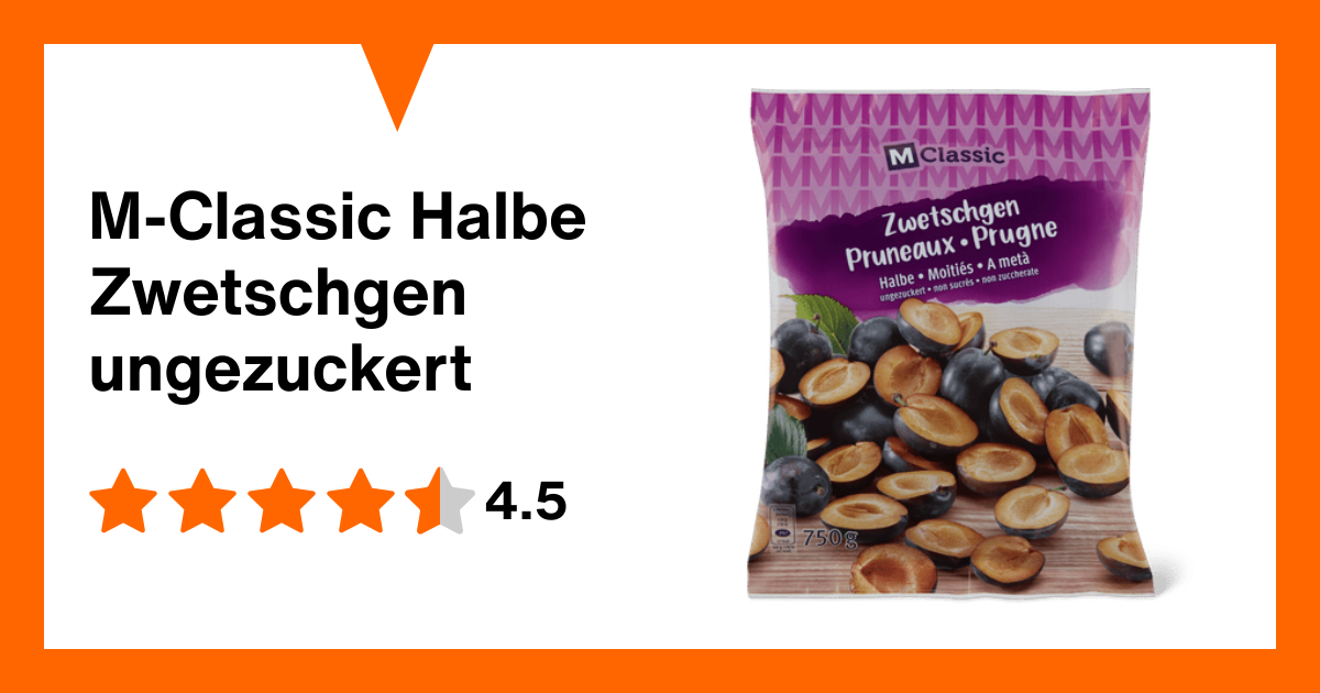 M-Classic Halbe Zwetschgen ungezuckert | Migros Migipedia