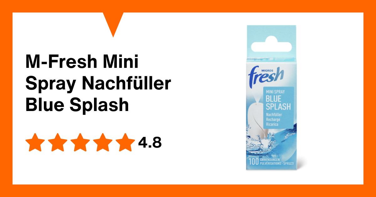 M-Fresh Mini Spray Nachfüller Blue Splash | Migros Migipedia