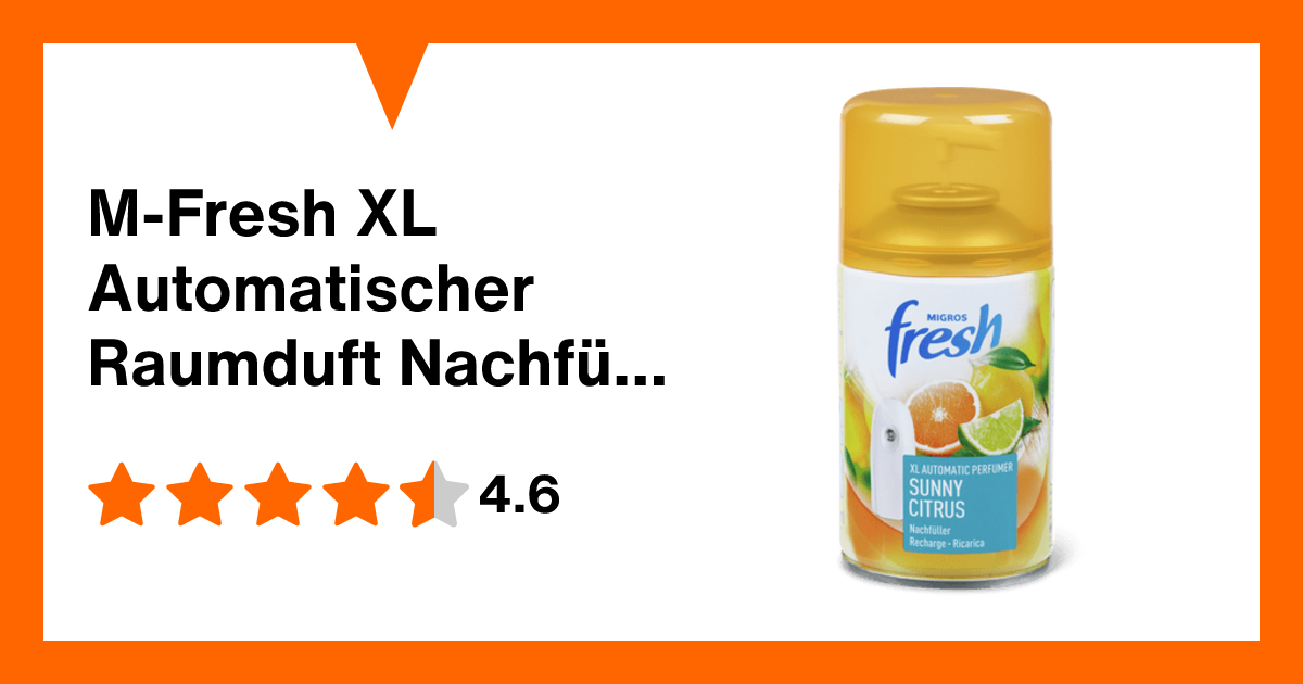 M-Fresh XL Automatischer Raumduft Nachfüller Sunny Citrus | Migros ...