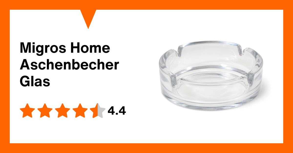 Migros Home Aschenbecher Glas | Migros Migipedia