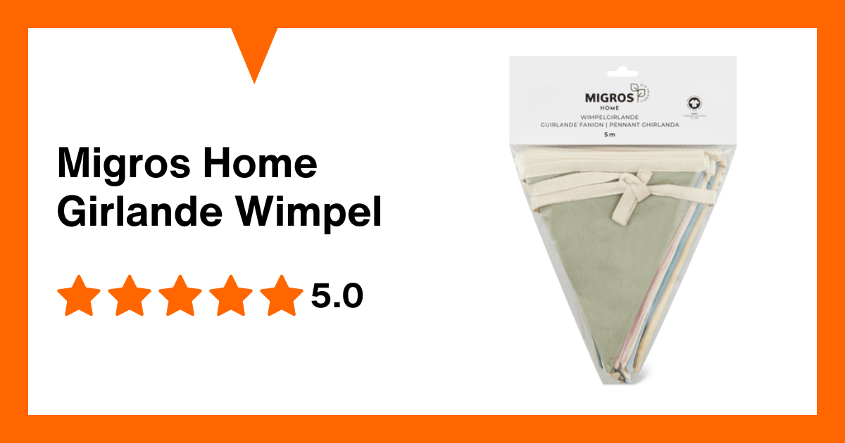 Migros Home Girlande Wimpel | Migros Migipedia