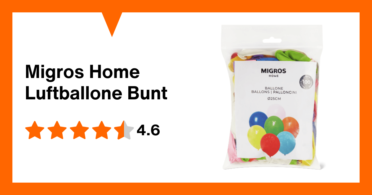Migros Home Luftballone Bunt | Migros Migipedia