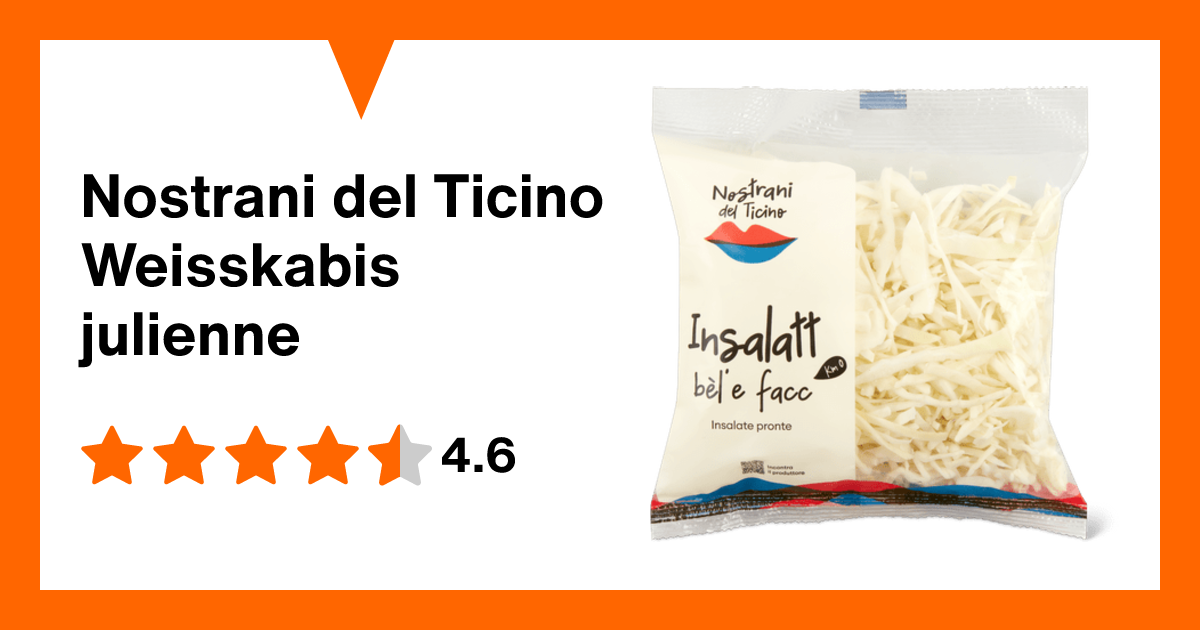 Nostrani del Ticino Weisskabis julienne | Migros Migipedia