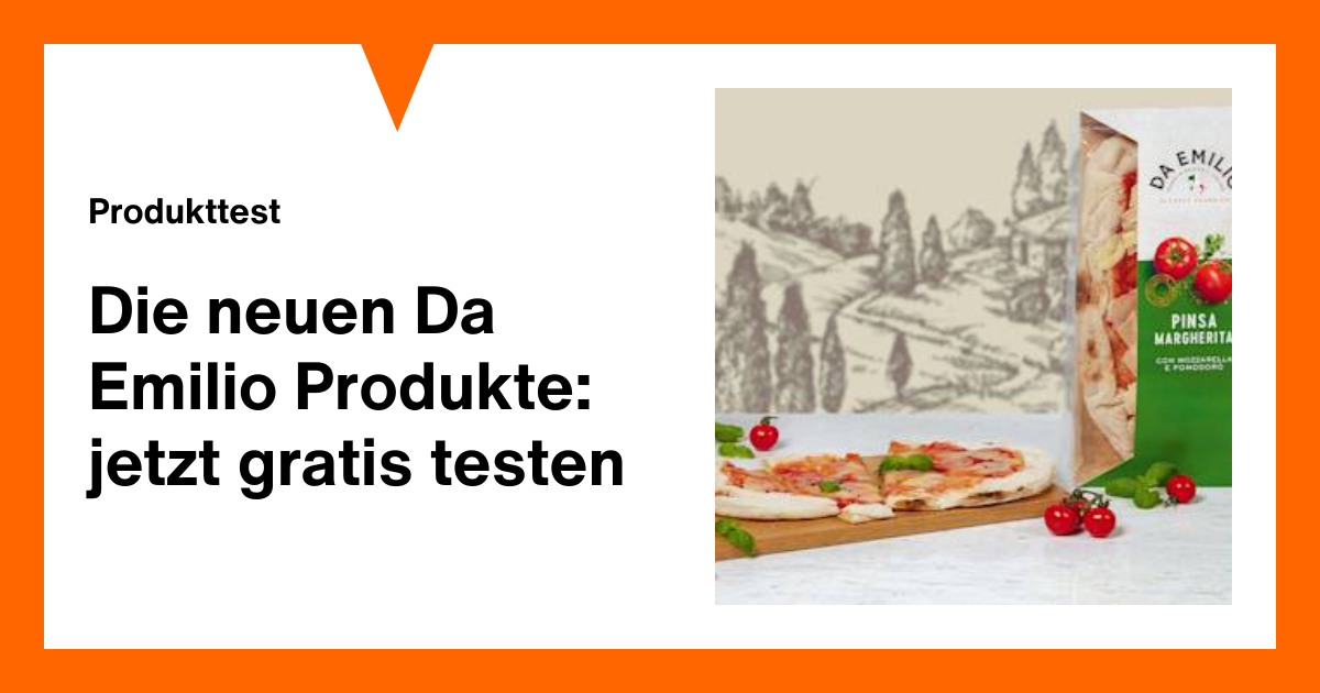 Die neuen Da Emilio Produkte: jetzt gratis testen | Produkttester ...