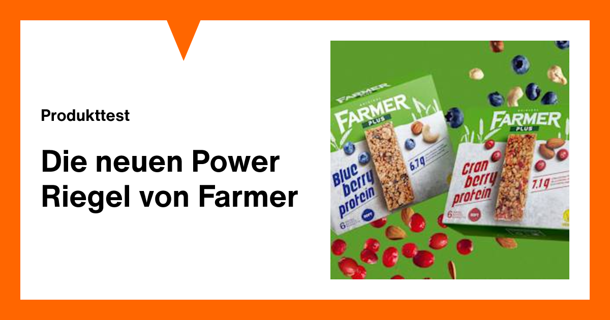 Die neuen Power Riegel von Farmer | Produkttester gesucht | Migros ...