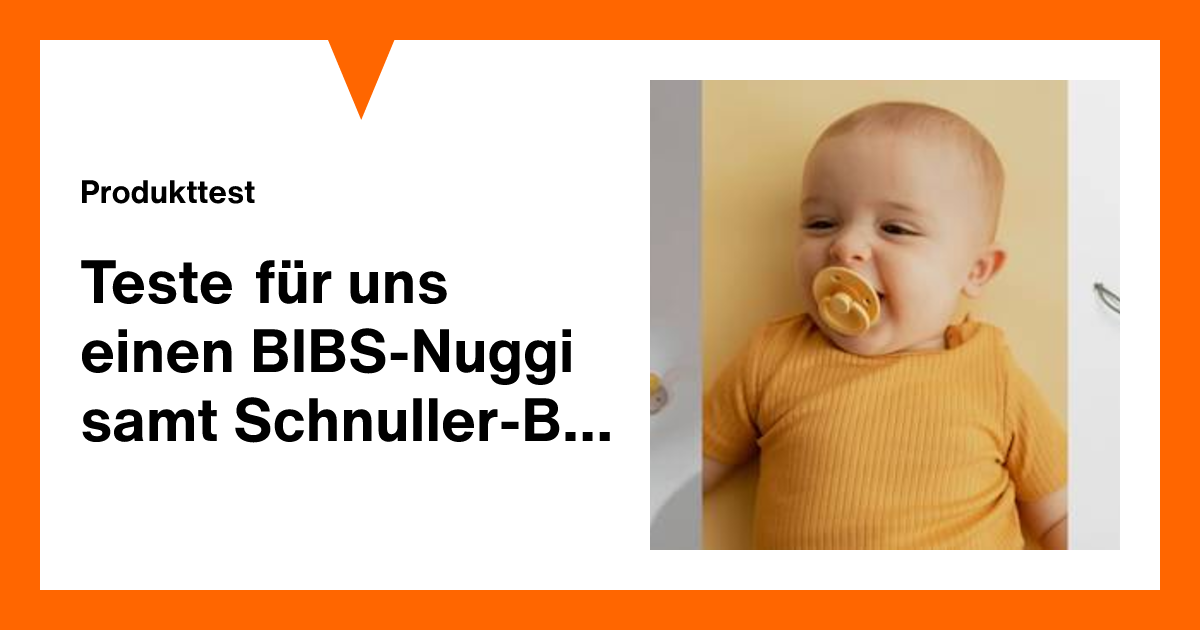 Teste für uns einen BIBS-Nuggi samt Schnuller-Box | Produkttester ...