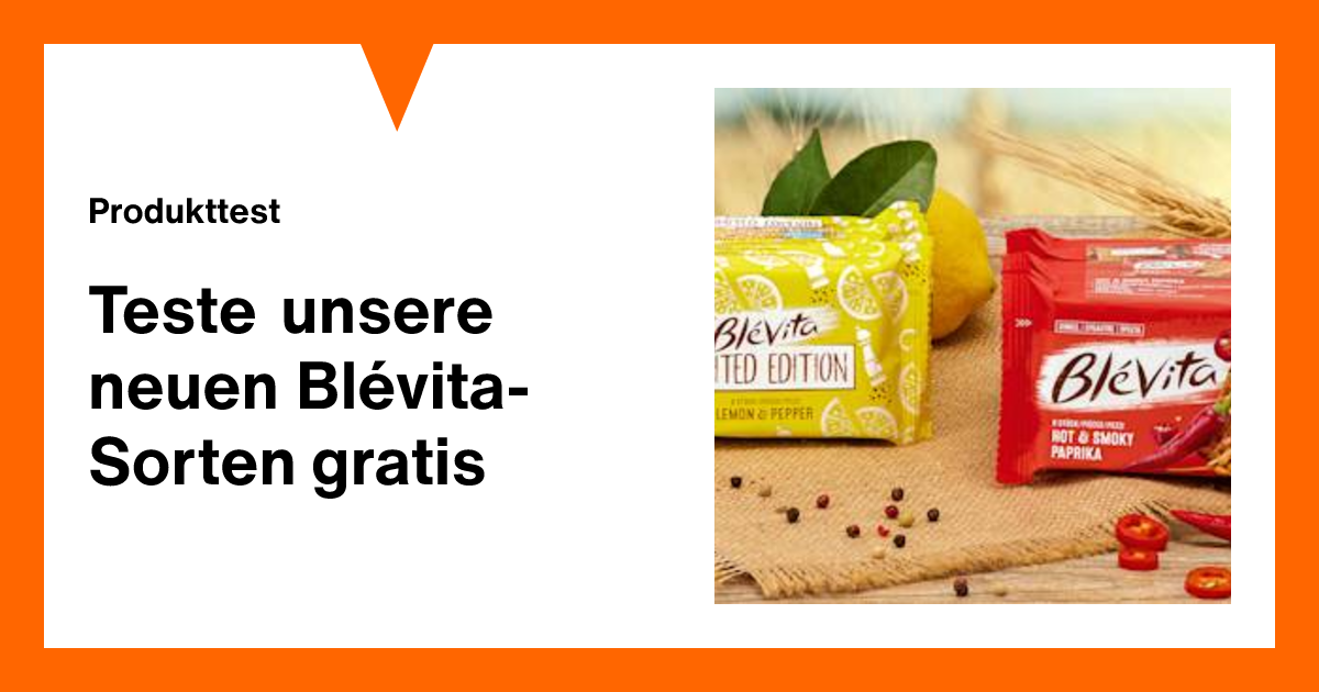 Teste unsere neuen Blévita-Sorten gratis | Produkttester gesucht ...