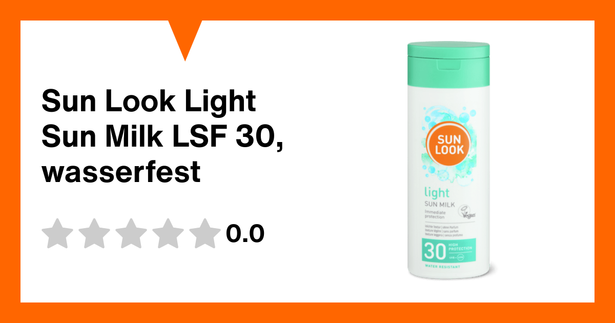 Sun Look Light Sun Milk LSF 30, wasserfest | Migros Migipedia