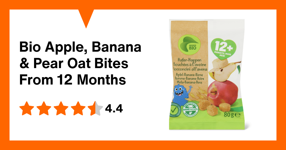 Bio Apple, Banana & Pear Oat Bites From 12 Months | Migros Migipedia
