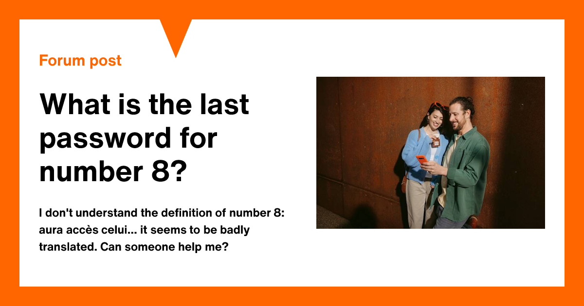 What is the last password for number 8? | Migipedia | Forum | Migros ...