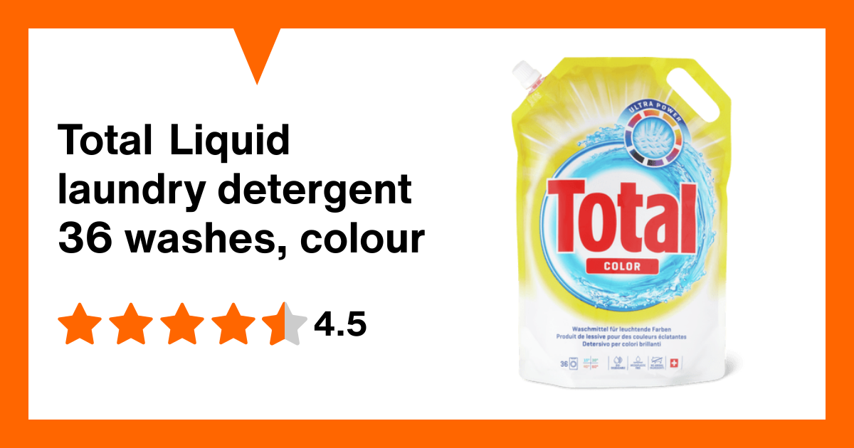 Total Liquid laundry detergent 36 washes, colour | Migros Migipedia