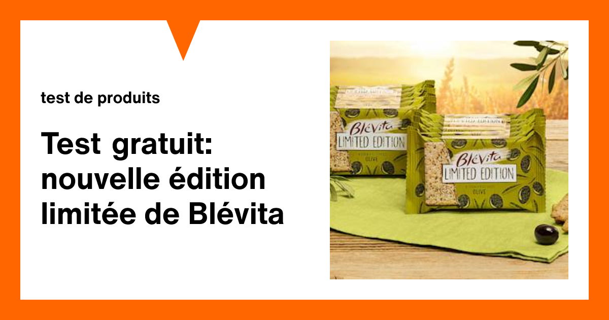 Test gratuit: nouvelle édition limitée de Blévita | Qui veut tester nos ...