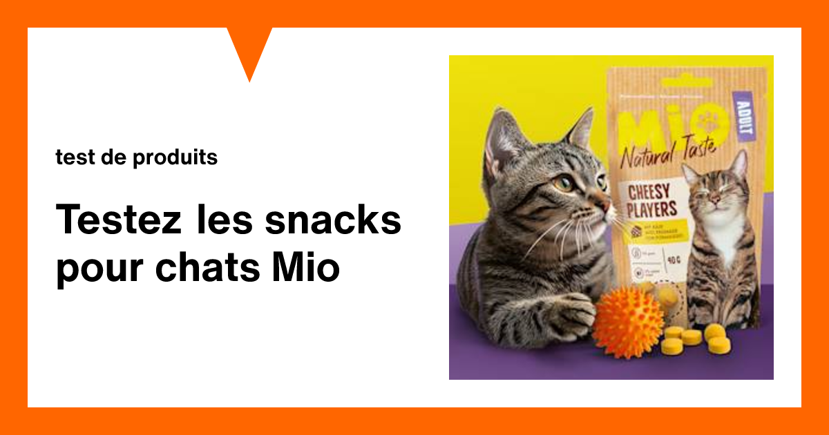 Testez les snacks pour chats Mio | Qui veut tester nos produits ...